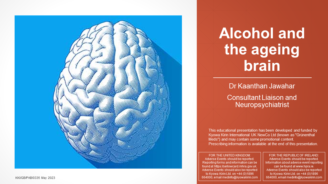 The Ageing Brain: The effects of alcohol misuse on the older person
